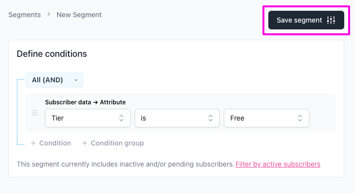 Creating and using segments in beehiiv – beehiiv
